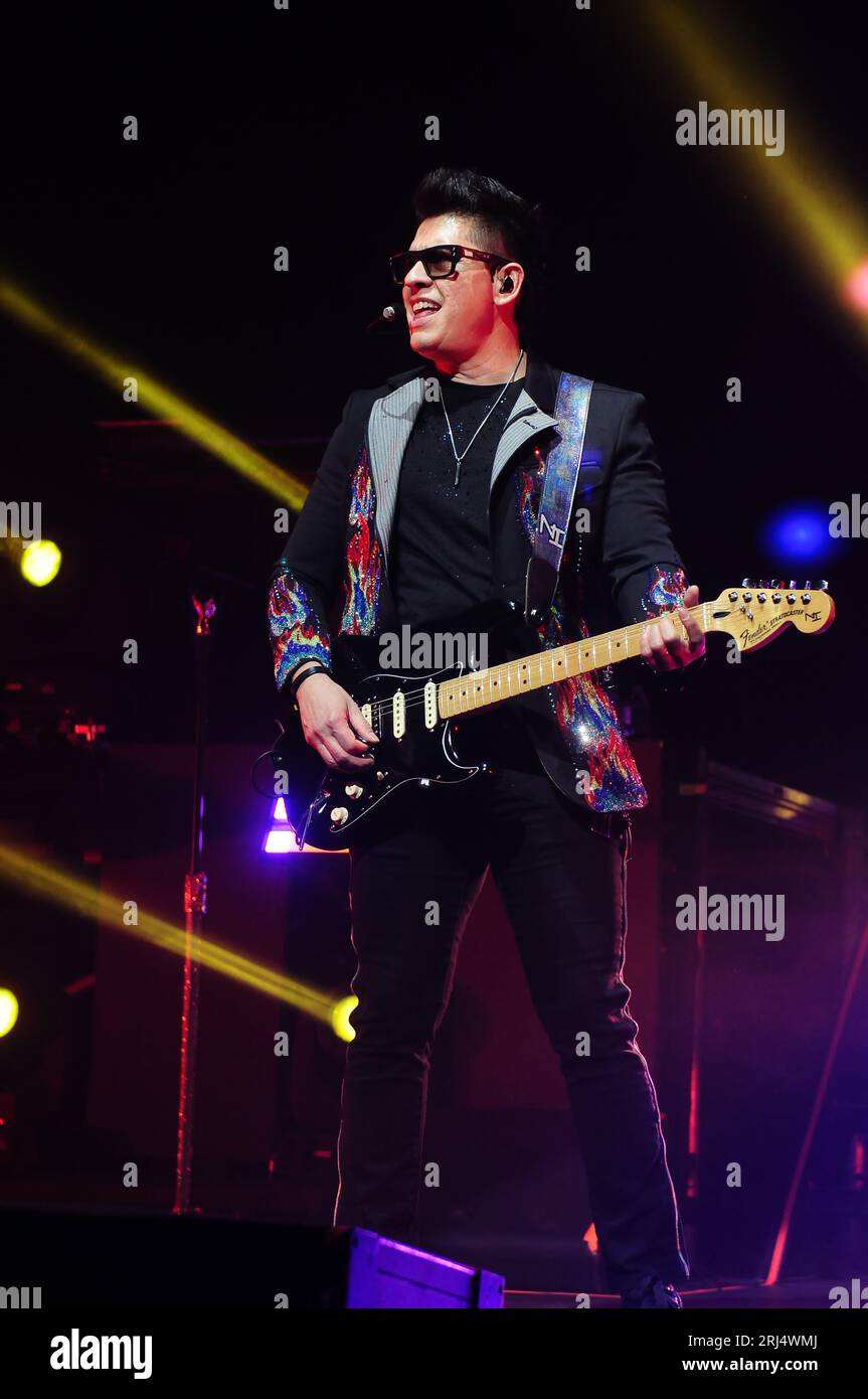 MIAMI, FLORIDA - AUGUST 17: Ignacio "Nacho" Izeta of MATUTE performS ...