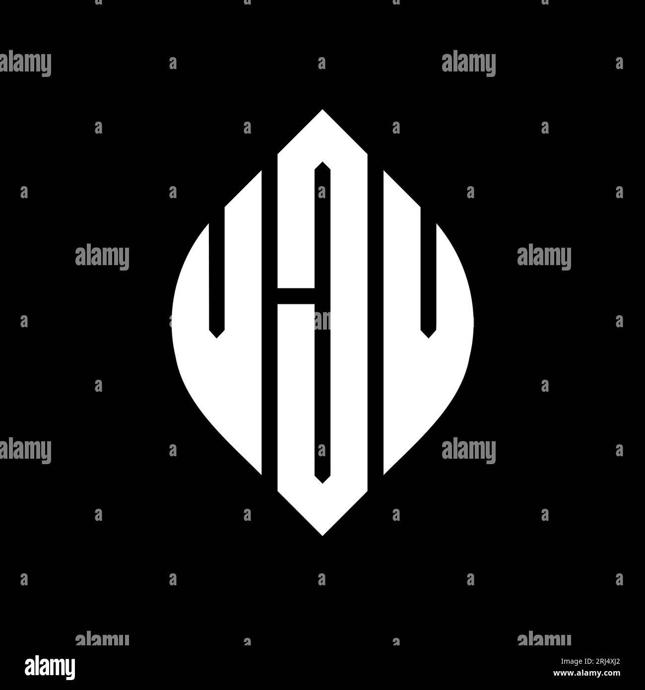 VJV circle letter logo design with circle and ellipse shape. VJV ...