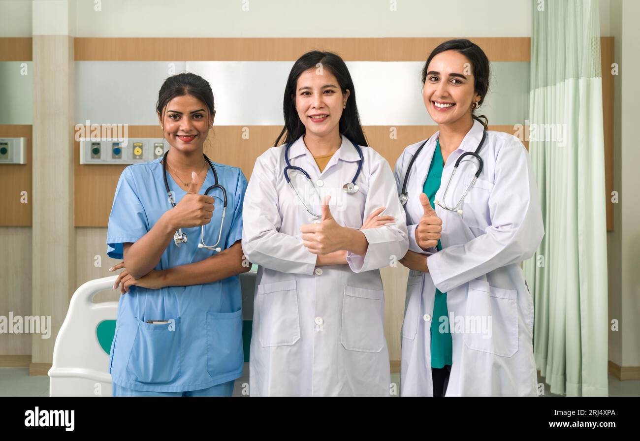 A snapshot of affirmation and medical success, featuring three female ...