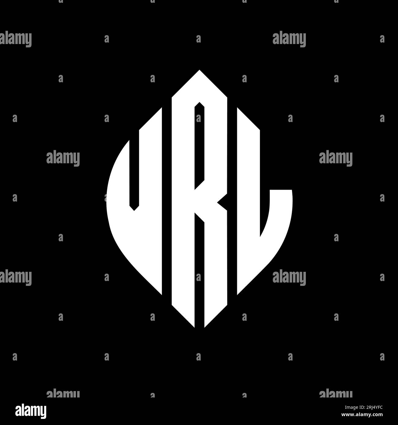 VRL circle letter logo design with circle and ellipse shape. VRL ...