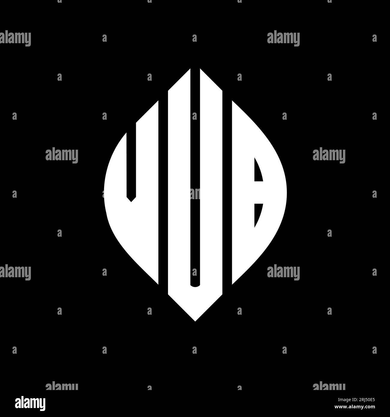 VUB circle letter logo design with circle and ellipse shape. VUB ...