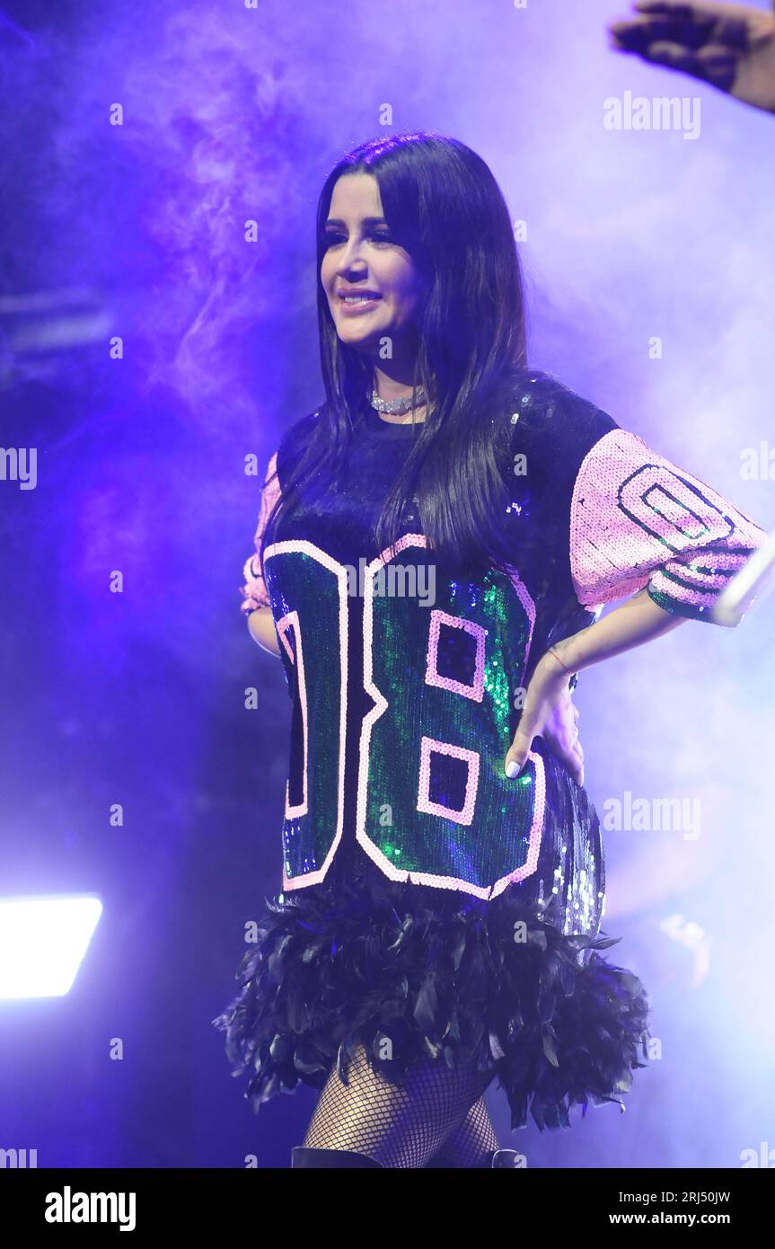 MIAMI, FLORIDA - AUGUST 17: Tana Planter of MATUTE performs during the ...