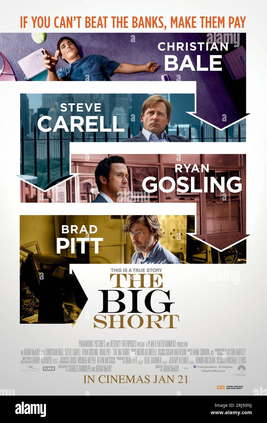 THE BIG SHORT (2015), directed by ADAM MCKAY. Credit: PLAN B ENTERTAINMENT/REGENCY ENTERPRISES ...