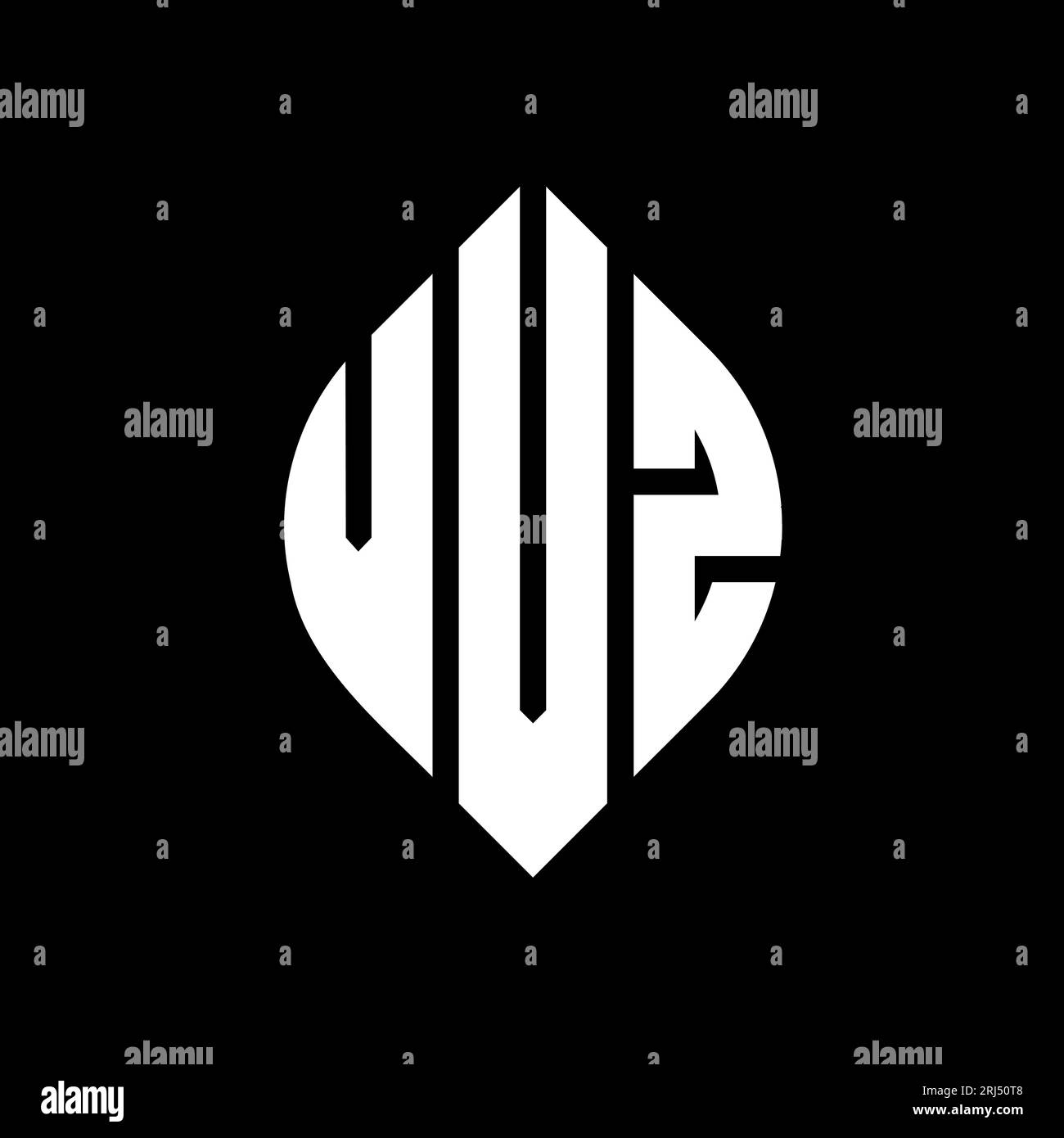 VVZ circle letter logo design with circle and ellipse shape. VVZ ...