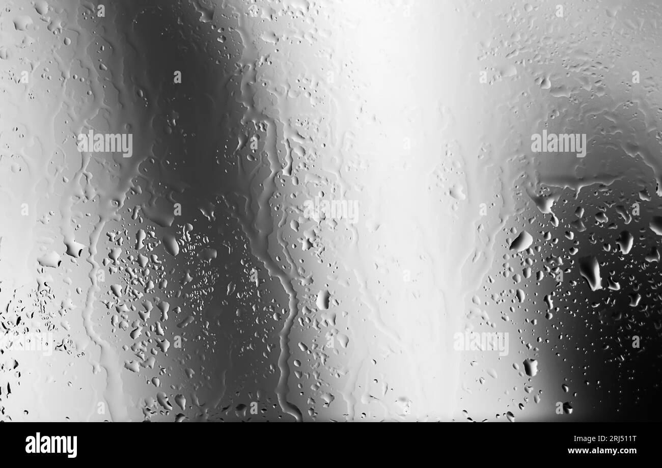 Close up glass water on Black and White Stock Photos & Images - Alamy