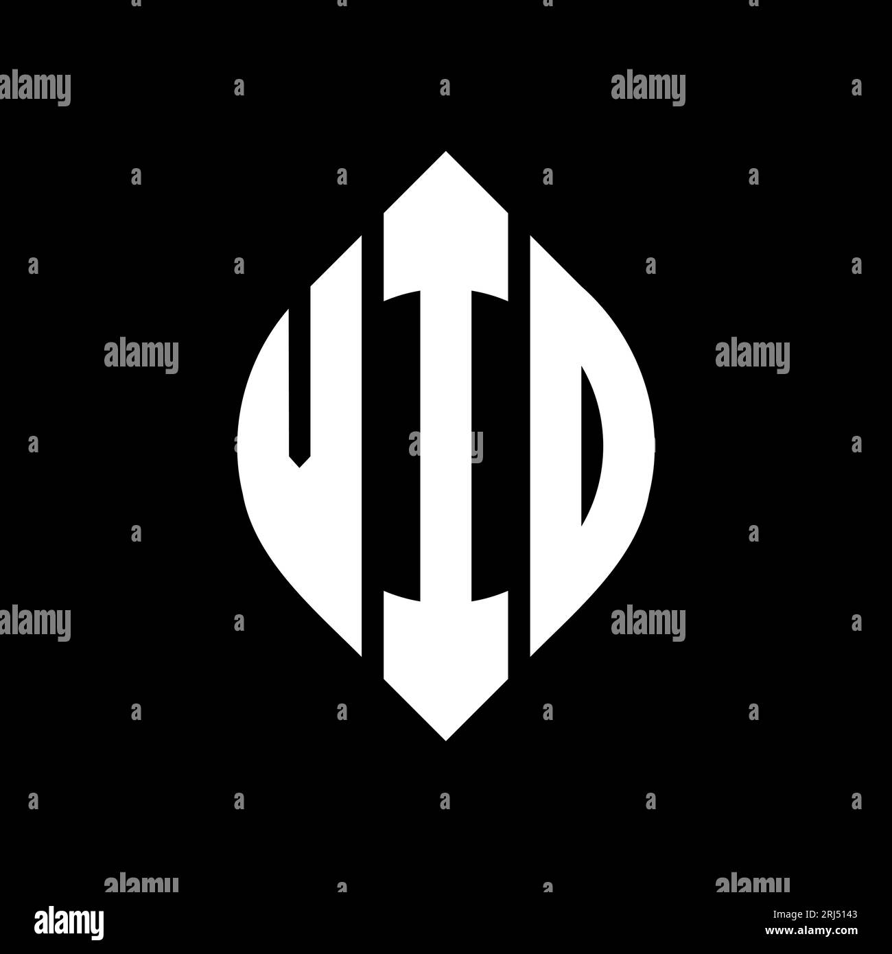 VIO circle letter logo design with circle and ellipse shape. VIO ...