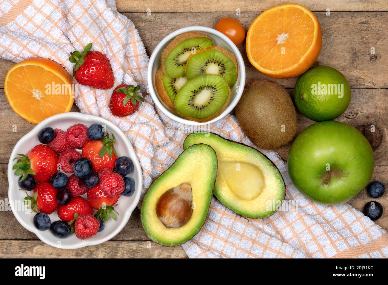 Healthy eating - selection of fresh fruit Stock Photo - Alamy