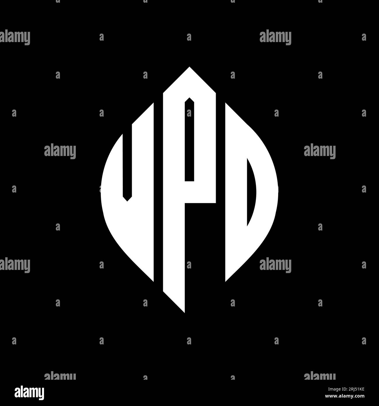 VPO circle letter logo design with circle and ellipse shape. VPO ...