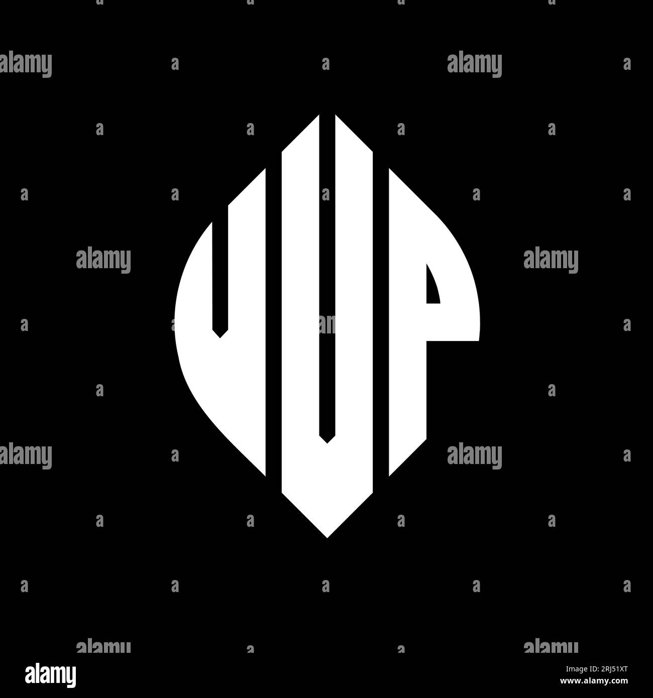 VVP circle letter logo design with circle and ellipse shape. VVP ellipse letters with ...