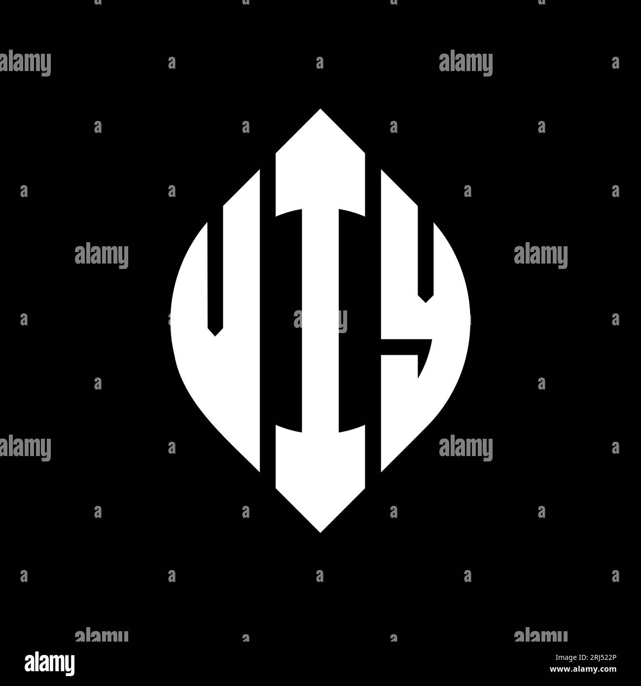 VIY circle letter logo design with circle and ellipse shape. VIY ...