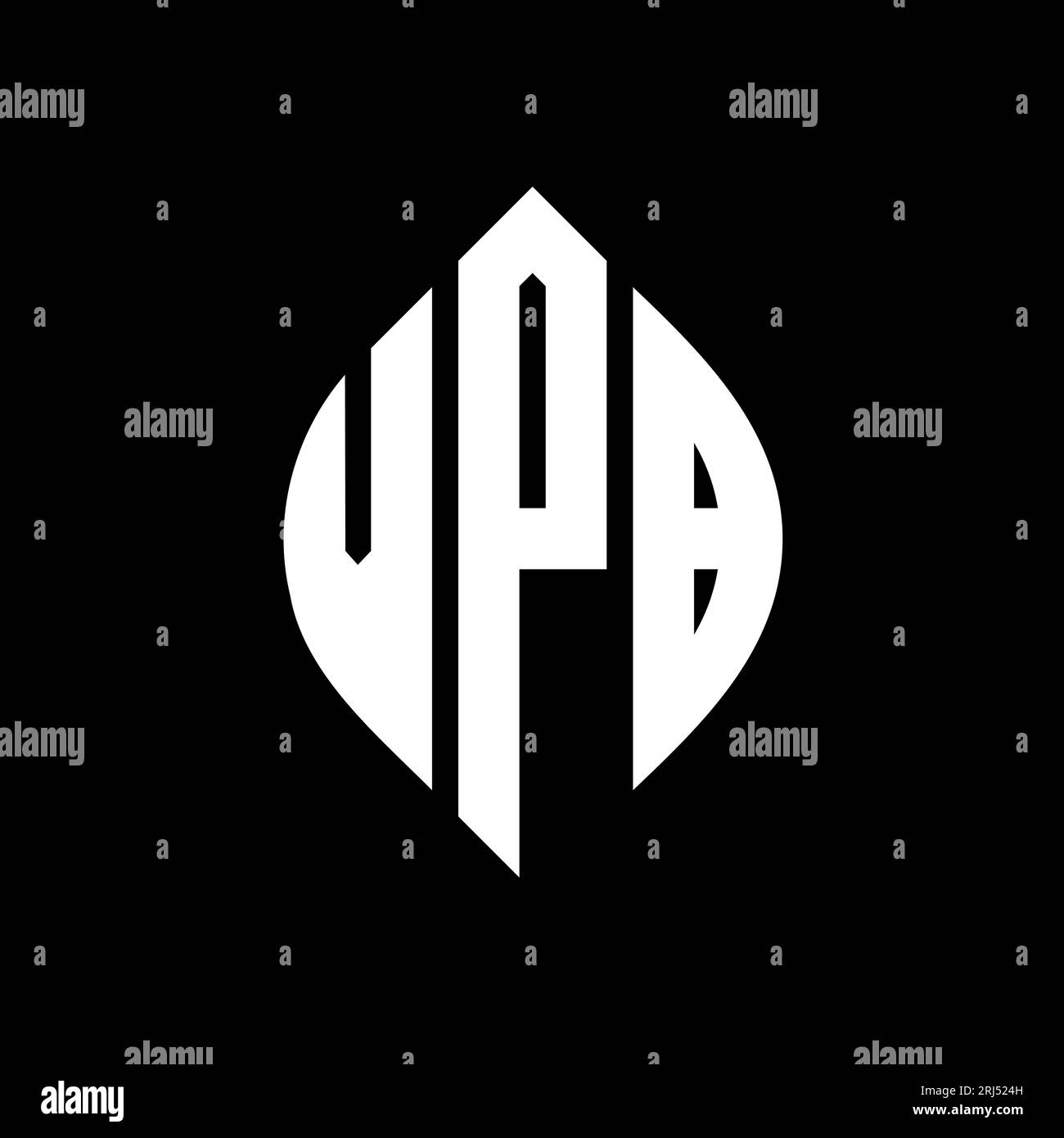 VPB circle letter logo design with circle and ellipse shape. VPB ...