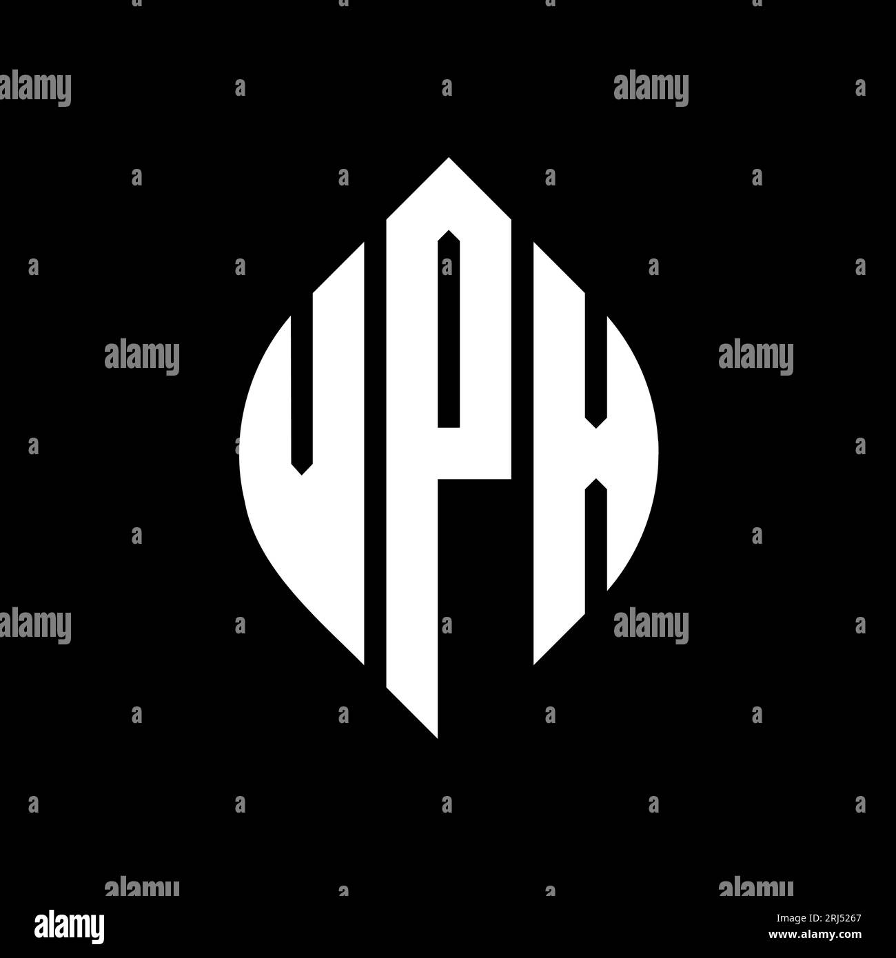 VPX circle letter logo design with circle and ellipse shape. VPX ...