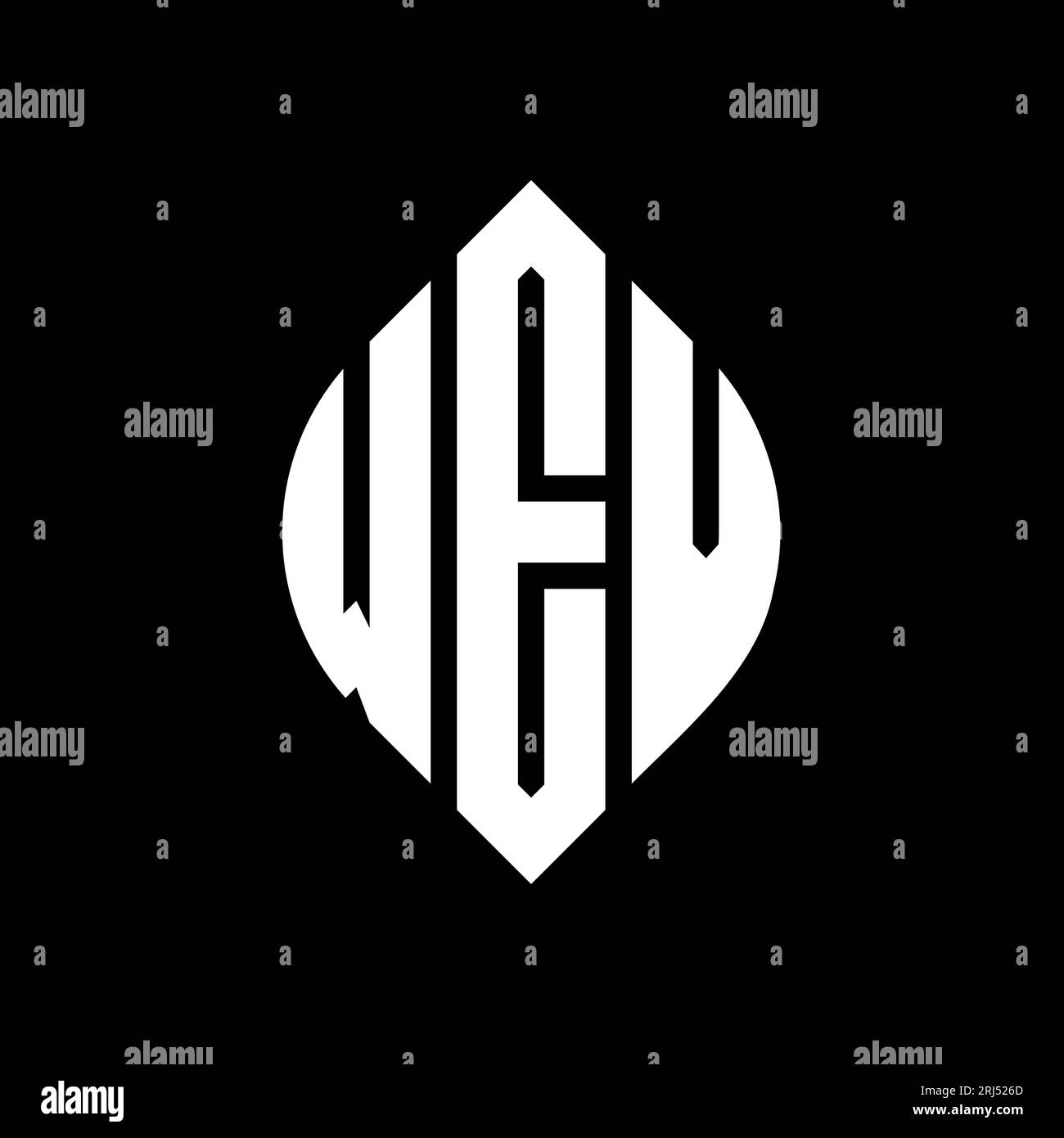 WEV circle letter logo design with circle and ellipse shape. WEV ...