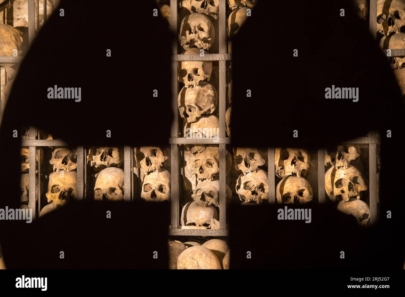 The Crypt of Skulls in Gothic St. Bridget Church in Old City in ...