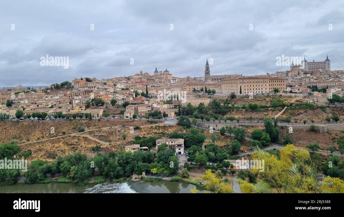 An aerial view of Toledo cityscape in Spain Stock Photo - Alamy