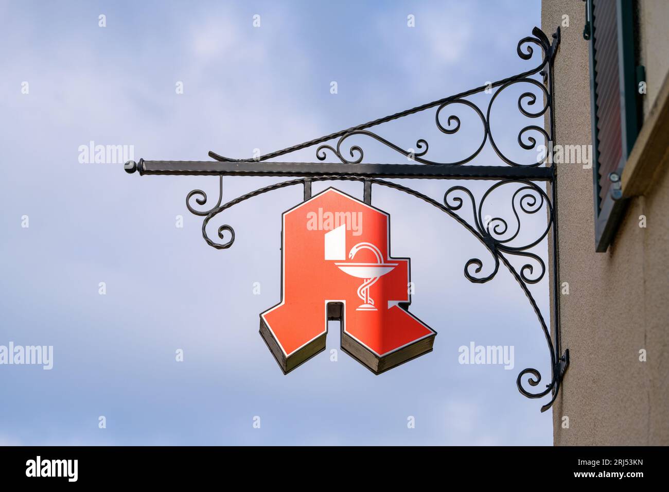 The red pharmacy a - distinctive mark for public pharmacies in Germany ...