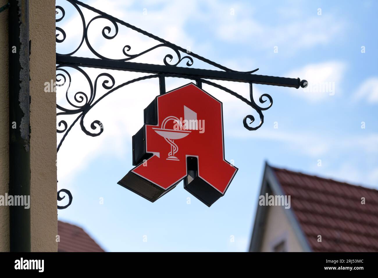 The red pharmacy a - distinctive mark for public pharmacies in Germany ...