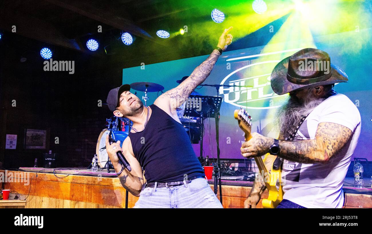 Edmonton, Canada. 19th Aug, 2023. Louis Bigras of Hillside Outlaws and ...
