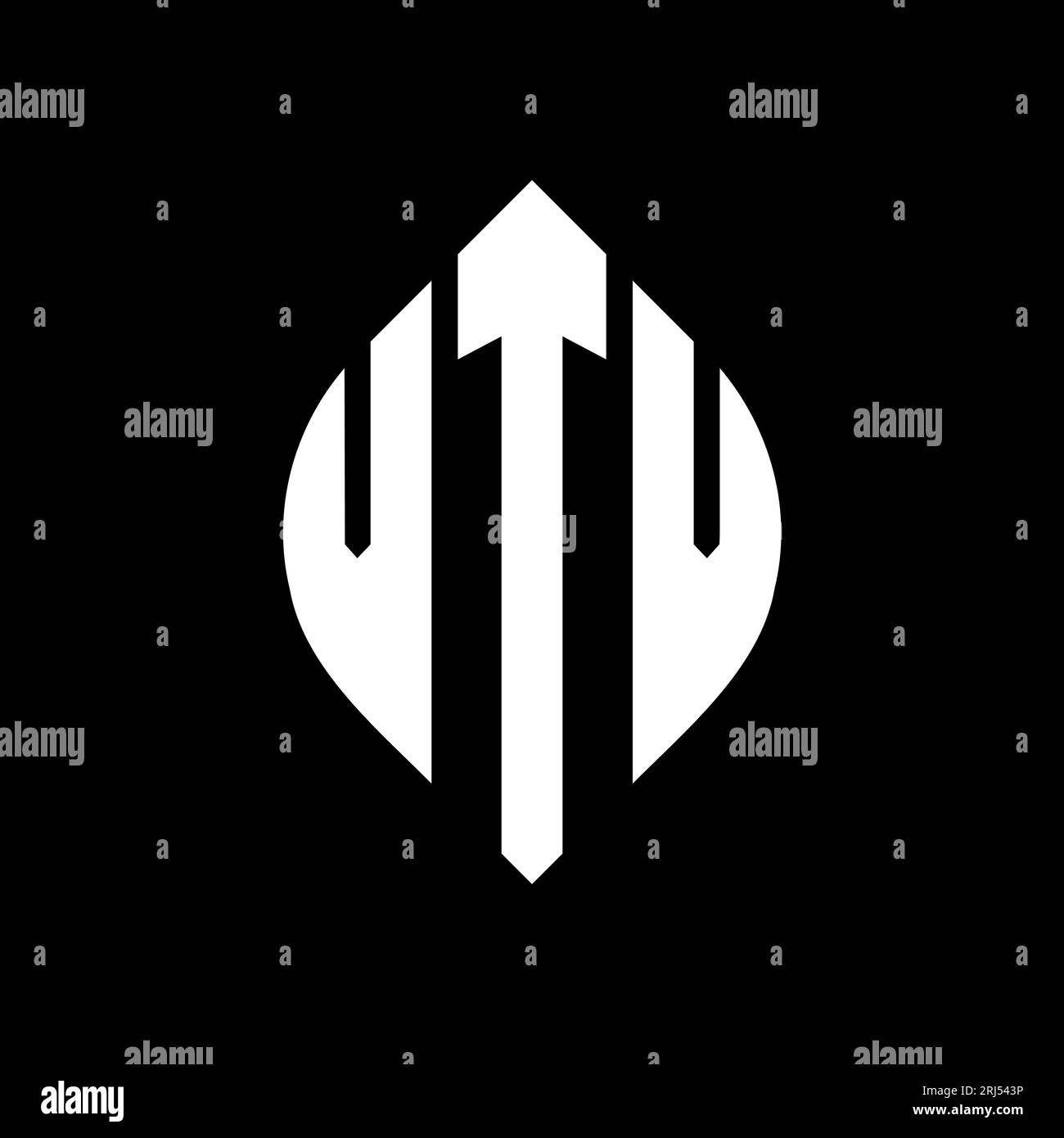 VTV circle letter logo design with circle and ellipse shape. VTV ...