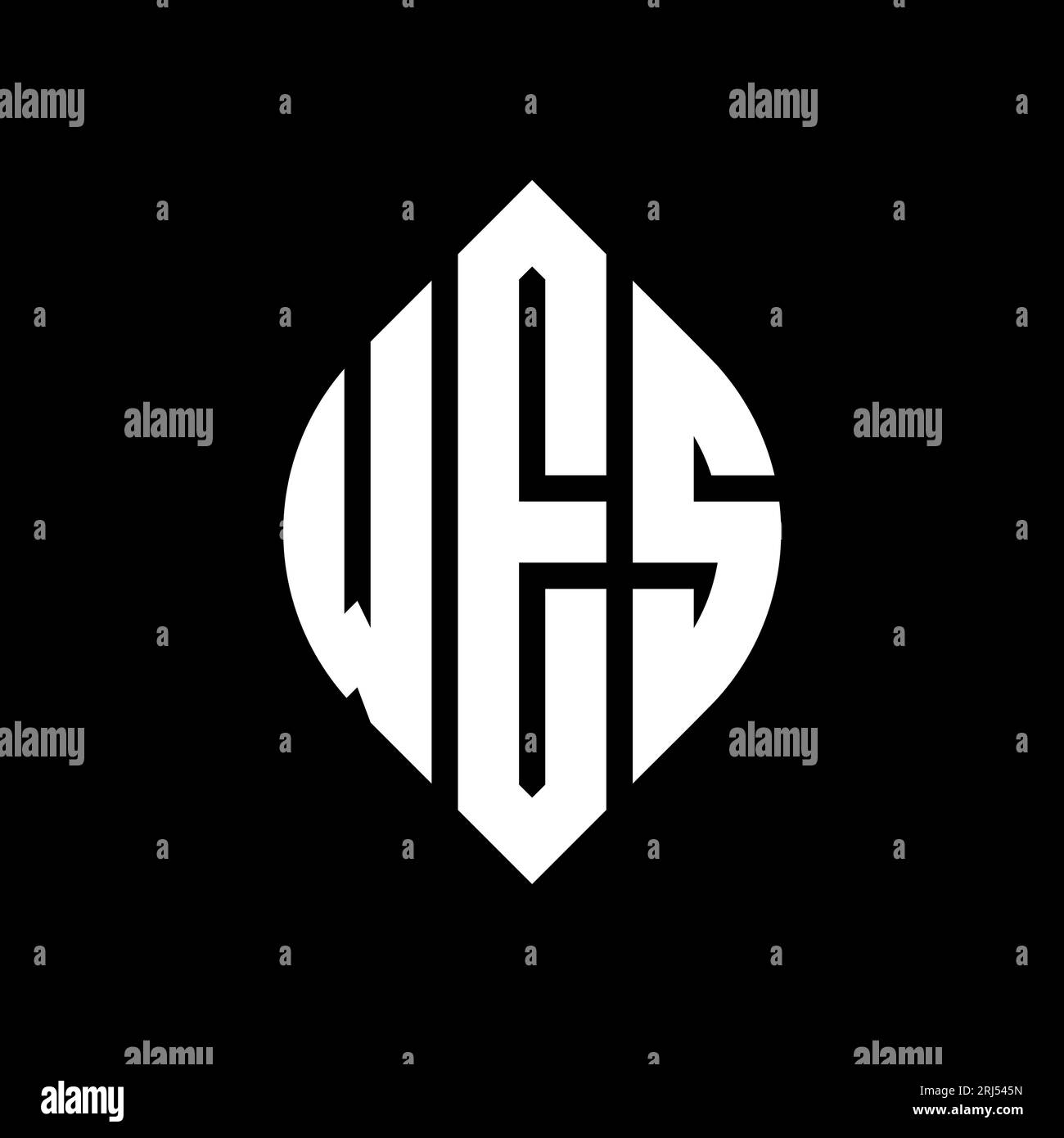 WES circle letter logo design with circle and ellipse shape. WES ...