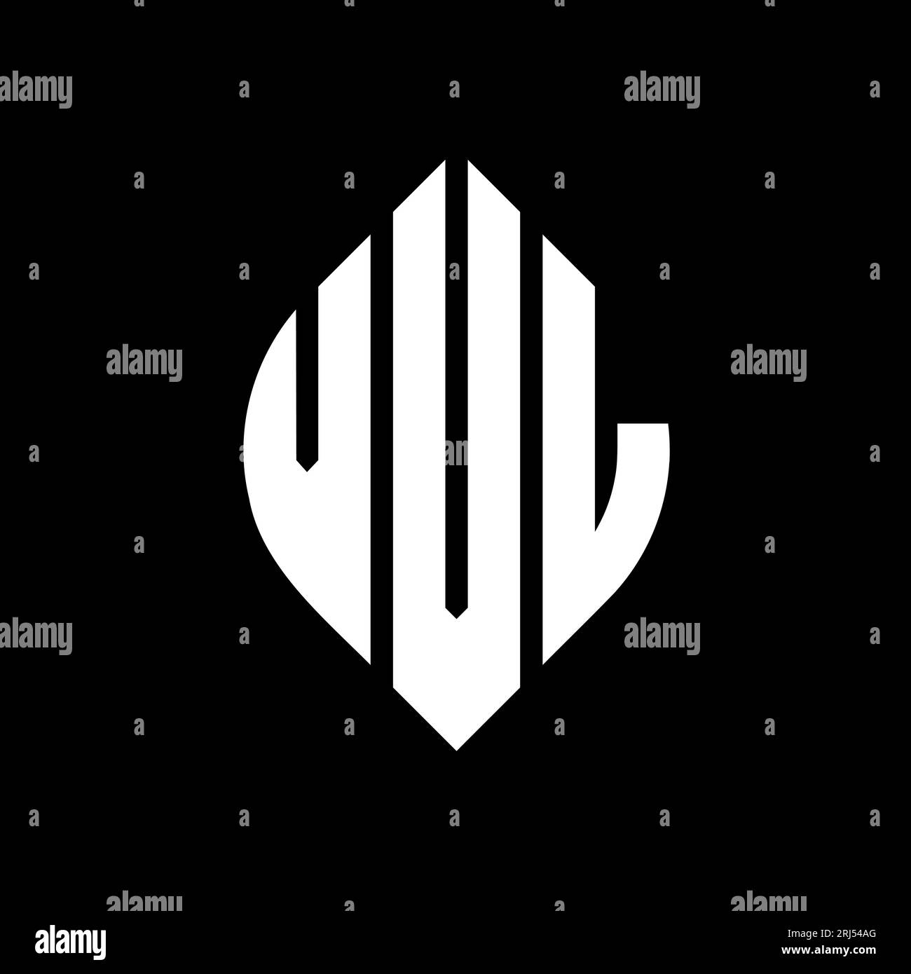 VVL circle letter logo design with circle and ellipse shape. VVL ...
