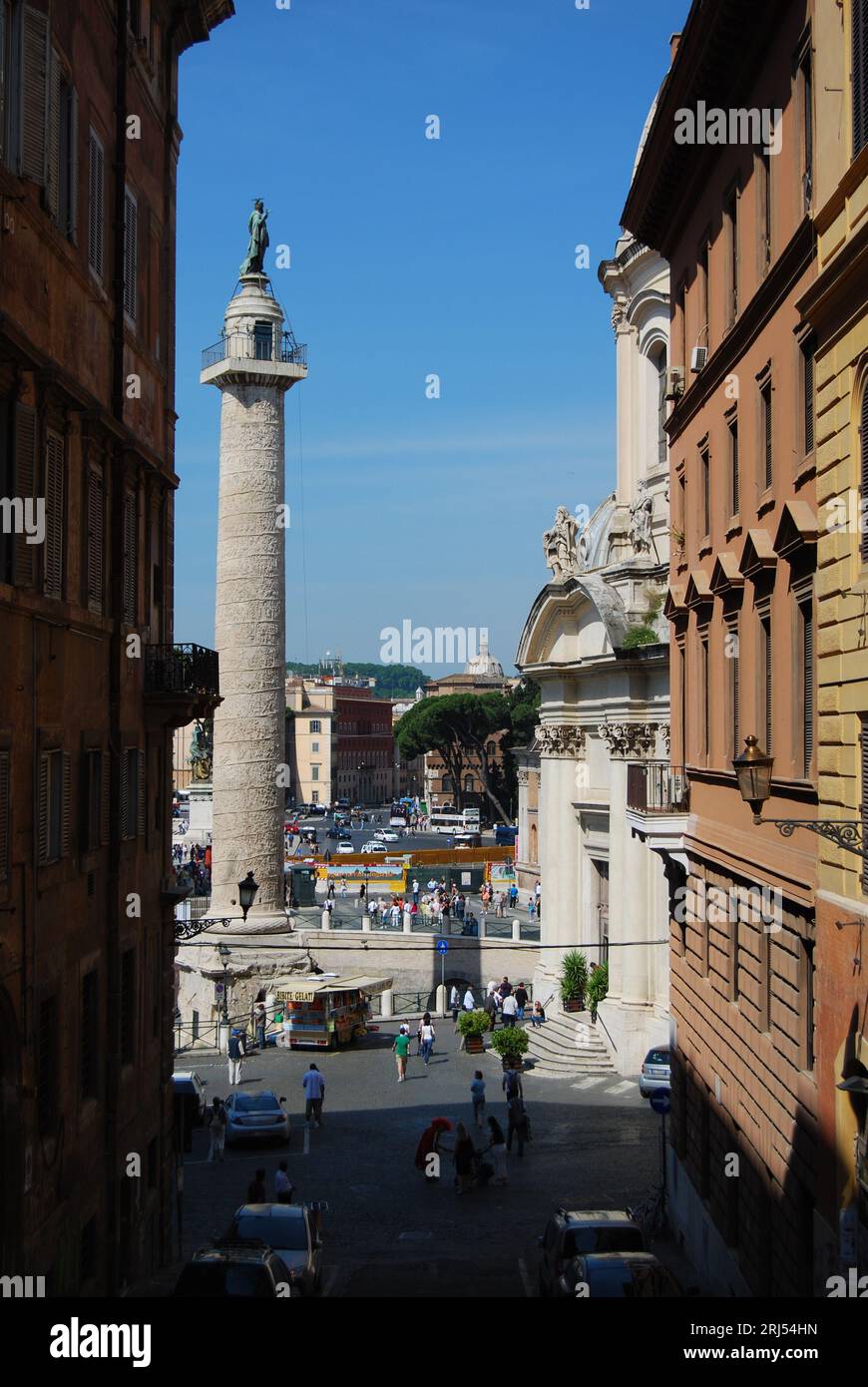 Panoramic view ancient buildings trajans hi-res stock photography and ...
