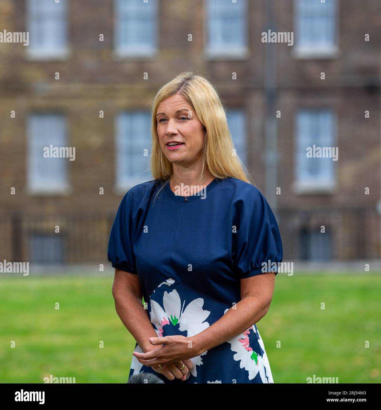 London, England, UK. 21st Aug, 2023. Shadow Justice Minister ELLIE ...
