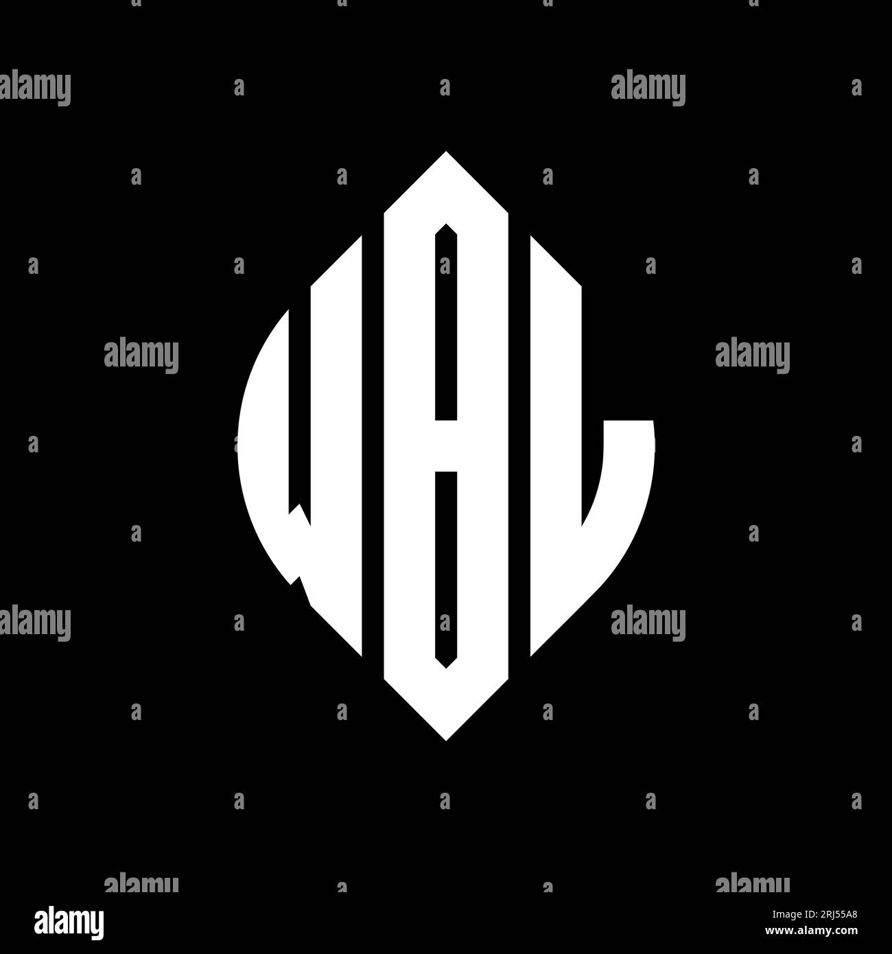 WBL circle letter logo design with circle and ellipse shape. WBL ...