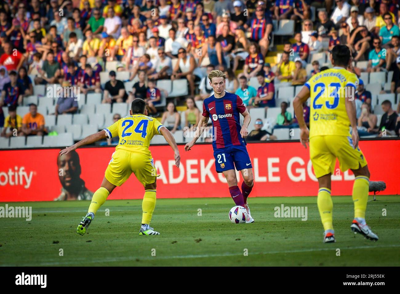 Barcelona, Spain. 20th Aug, 2023. Frankie De Jong (FC Barcelona) during a La Liga EA Sports ...