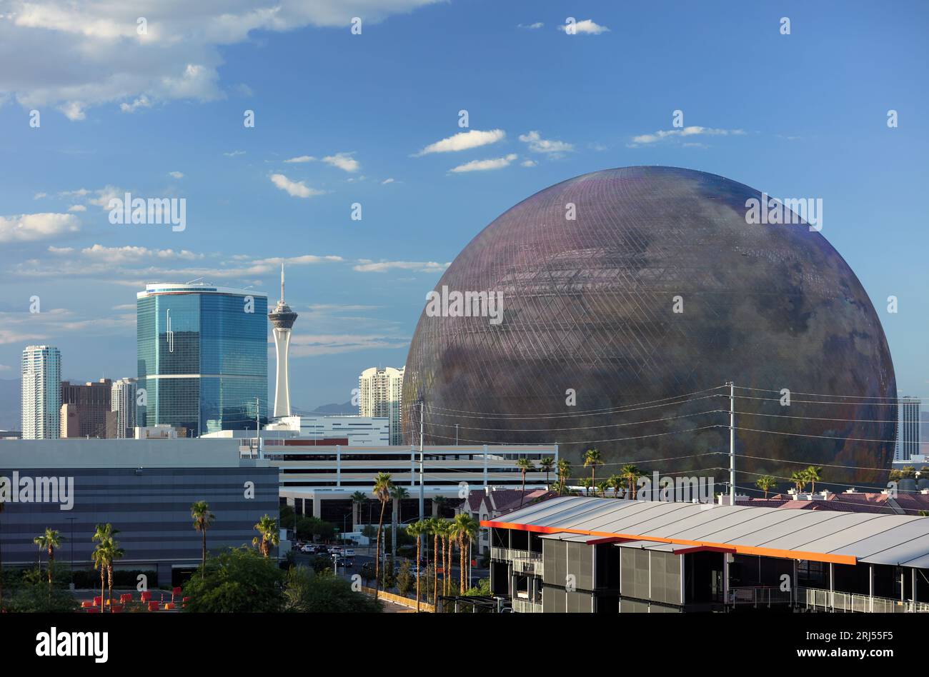 The Sphere in Las Vegas, Nevada, USA; from the Westin Hotel Stock Photo ...