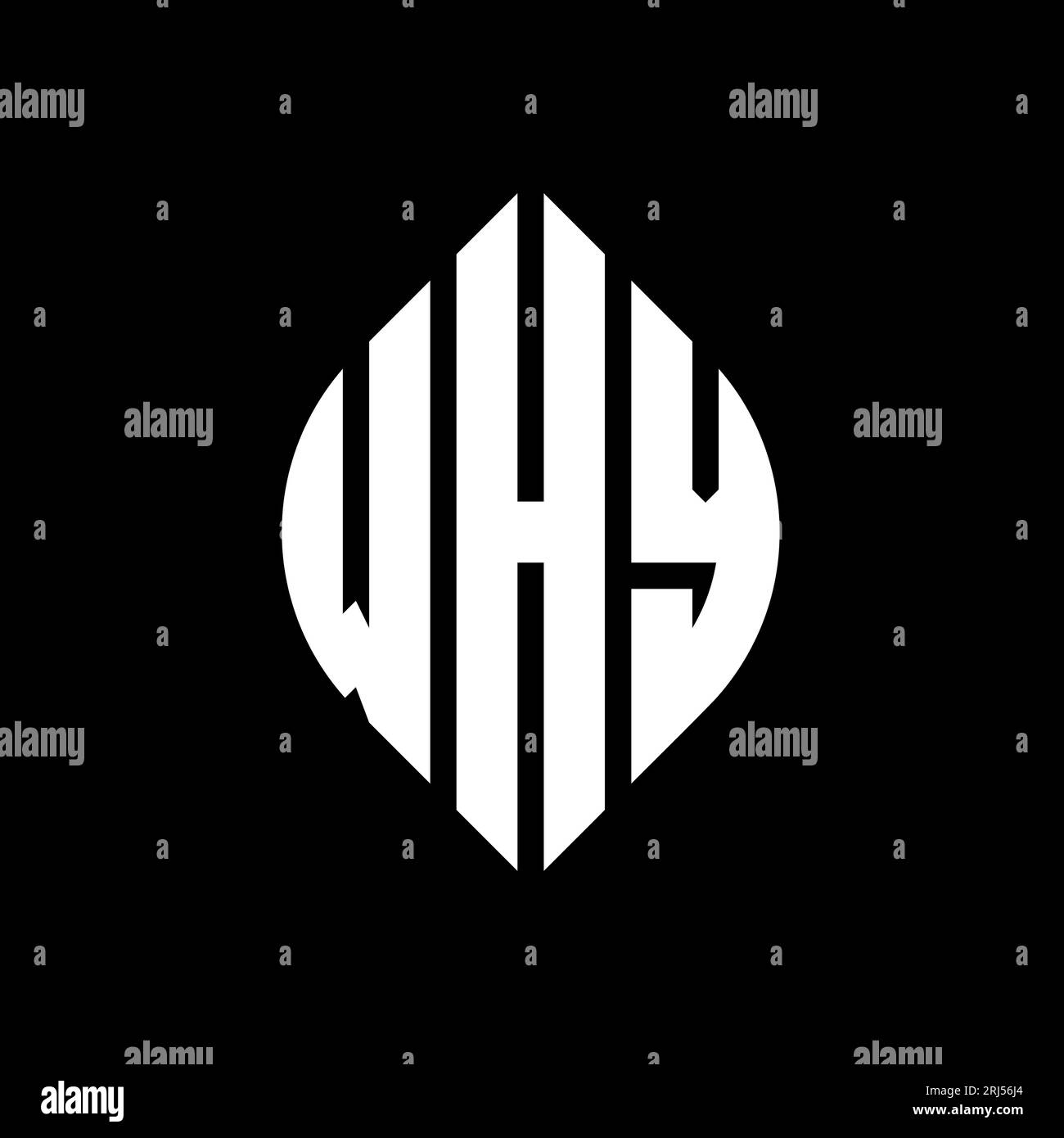 WHY circle letter logo design with circle and ellipse shape. WHY ...