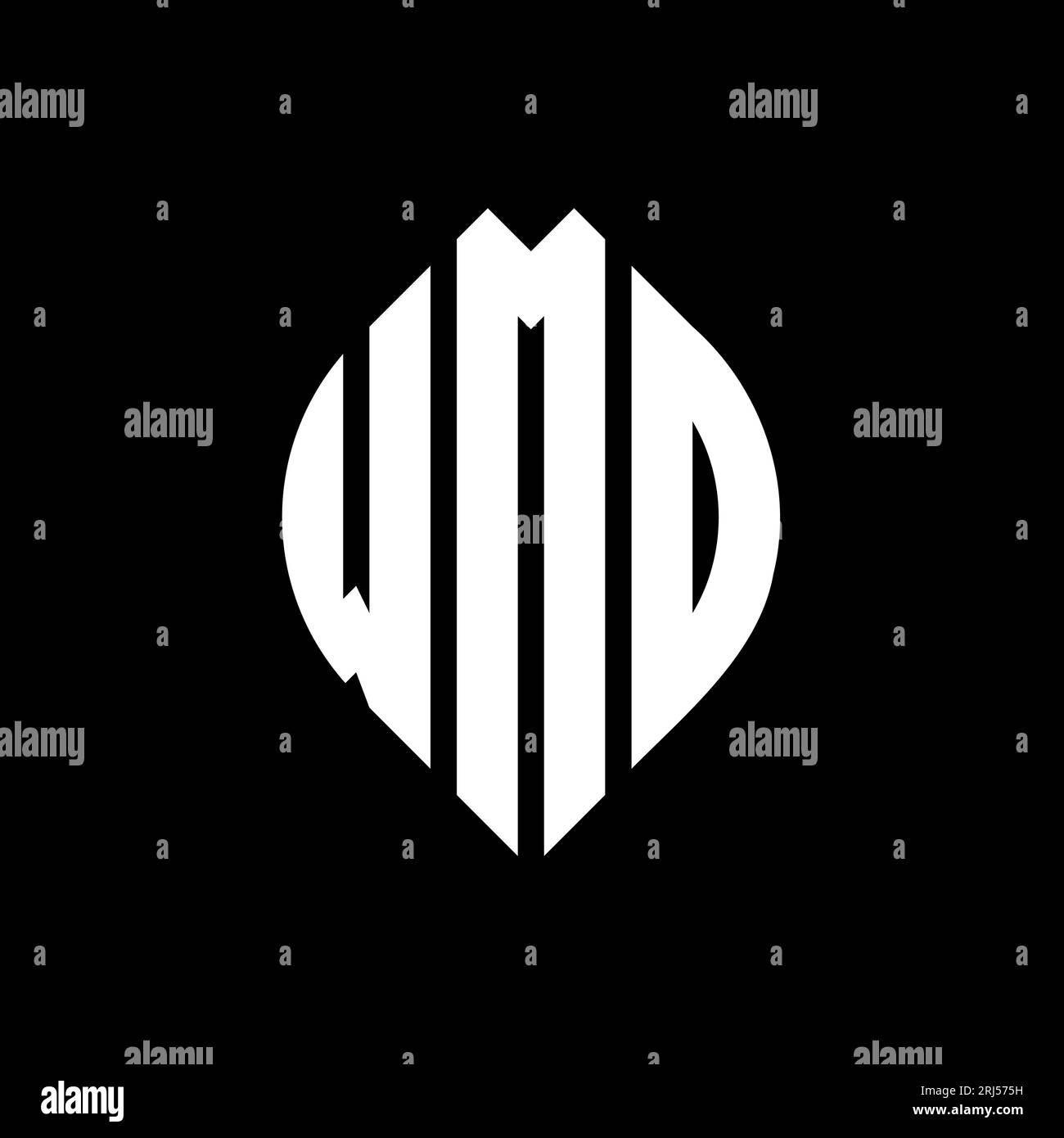 WMO circle letter logo design with circle and ellipse shape. WMO ...