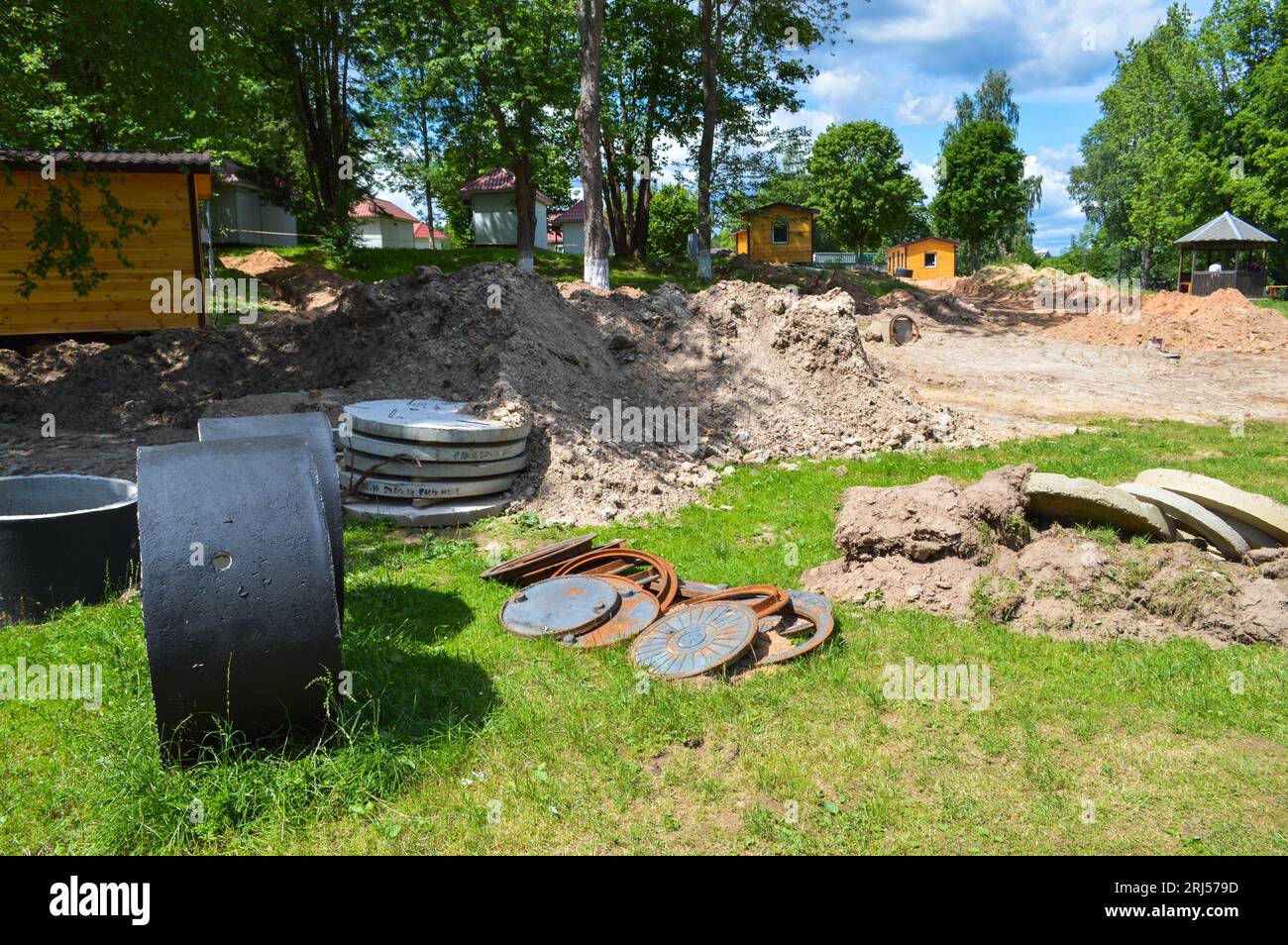 Reinforced concrete rings hi-res stock photography and images - Alamy