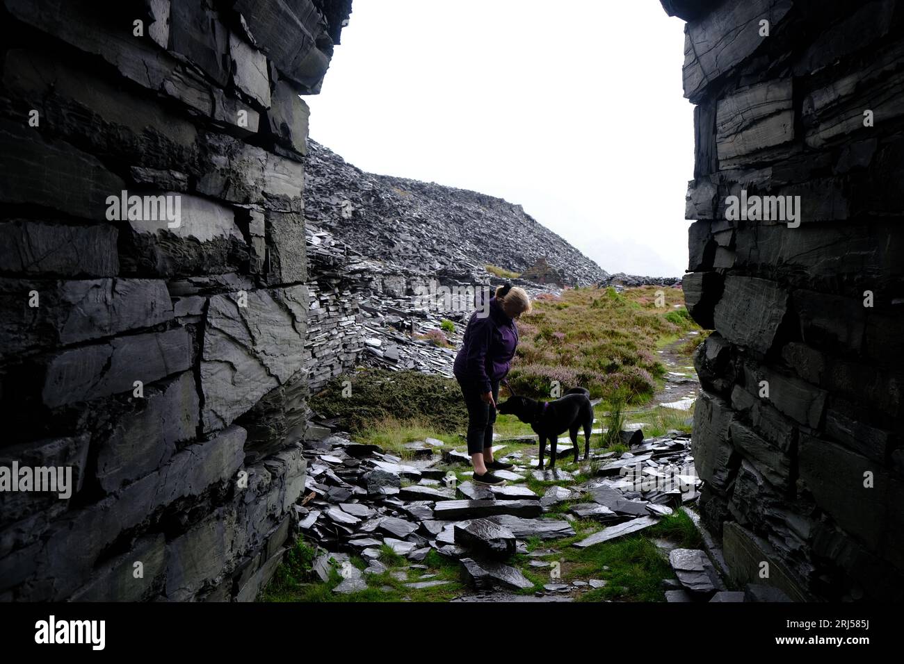 Abandoned dinorwig slate quarries hi-res stock photography and images ...