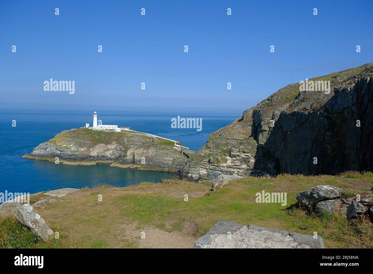 South stack lighthouse Holy island Stock Photo - Alamy
