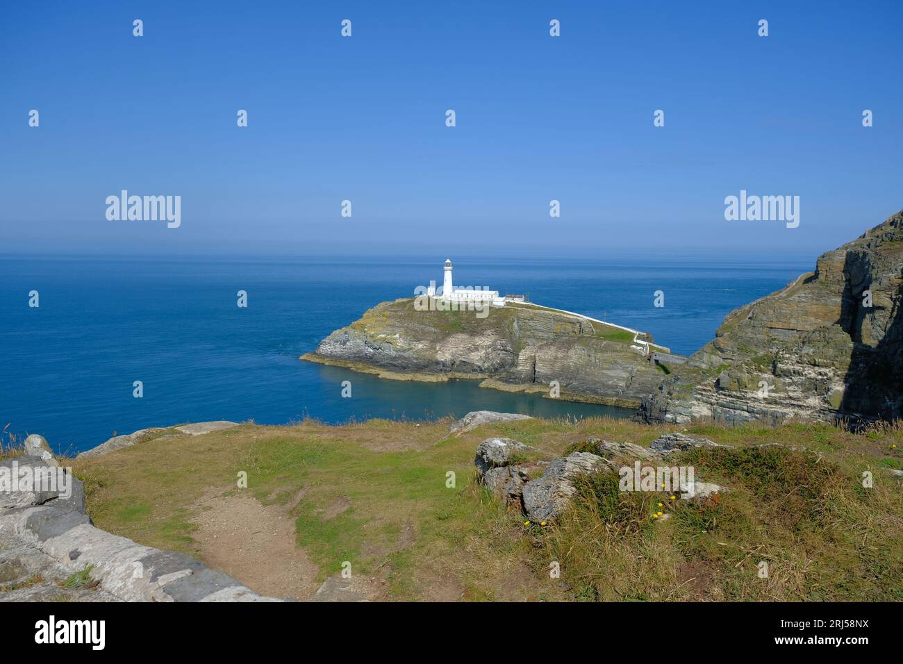 South stack lighthouse Holy island Stock Photo - Alamy