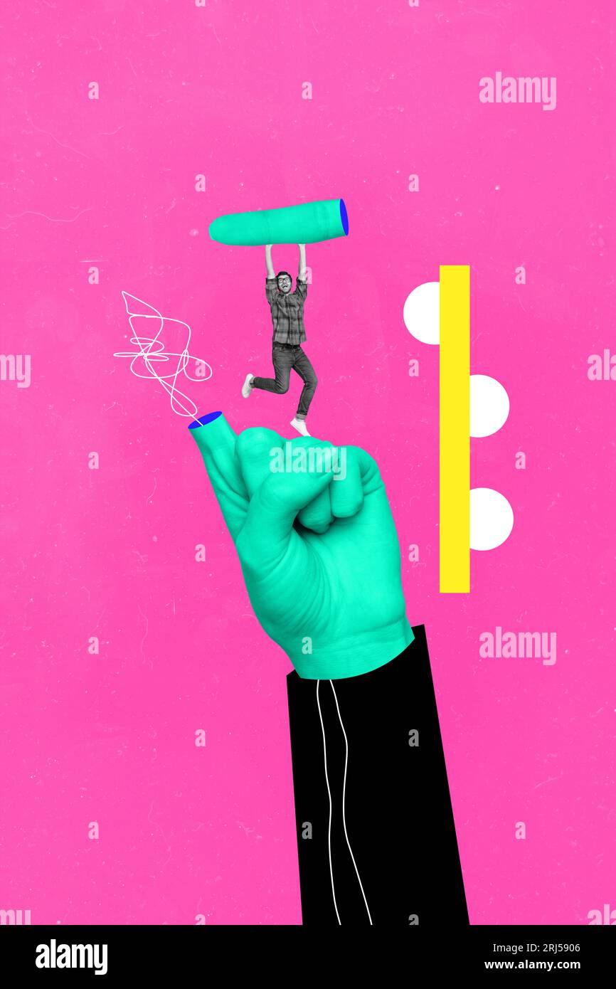 Male index finger pop art hi-res stock photography and images - Alamy