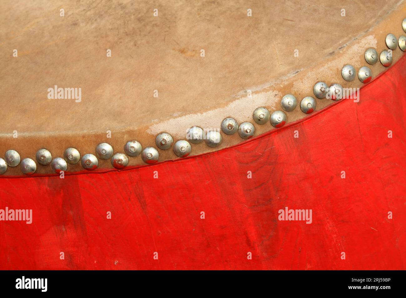 percussion instruments - china big drum, closeup of pictures Stock ...