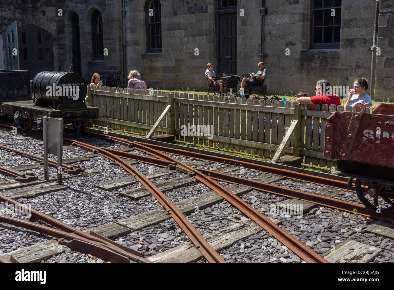 Railway museum at Penrhyn Castle, a country house in a former Norman ...