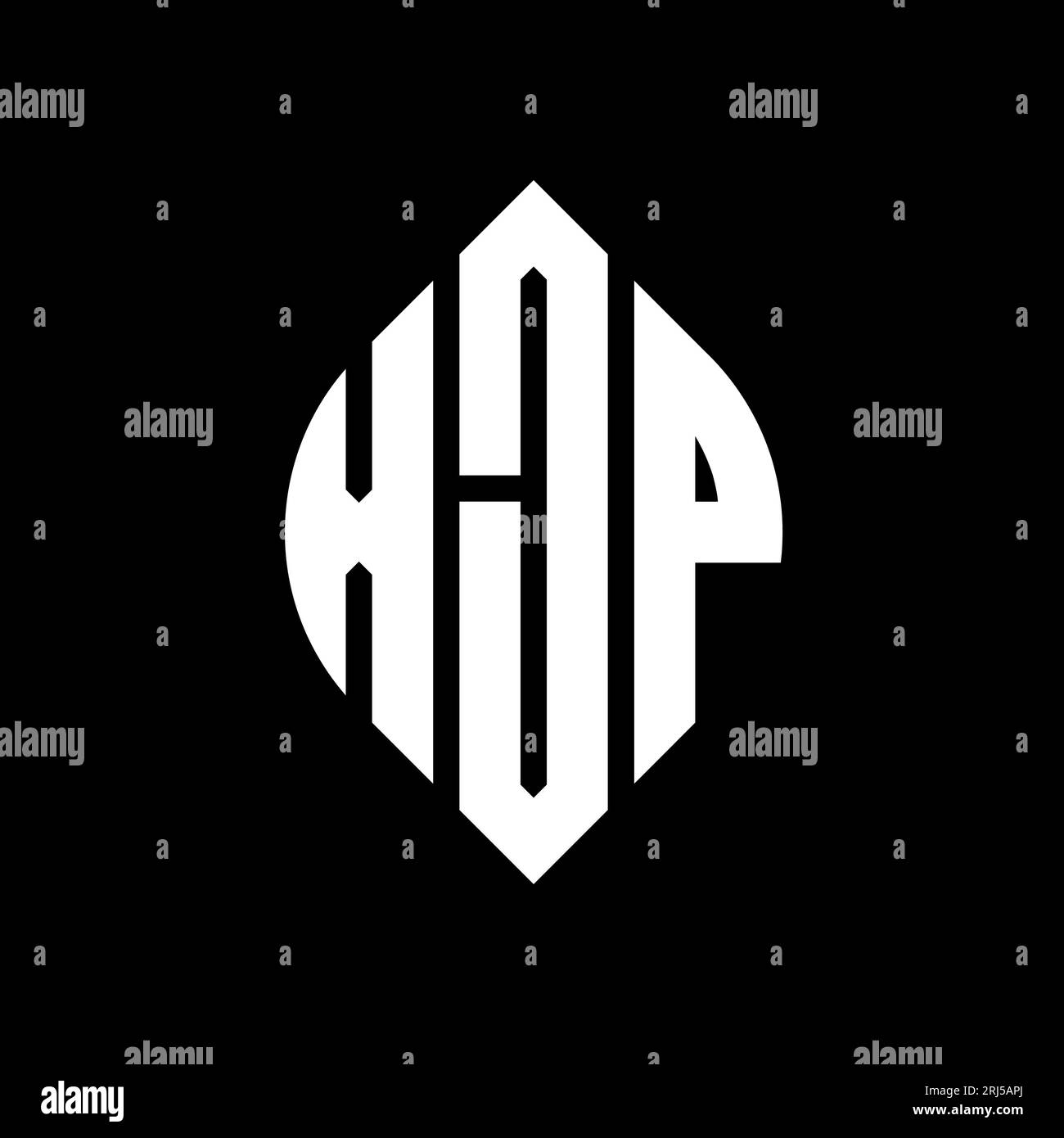 XJP circle letter logo design with circle and ellipse shape. XJP ...