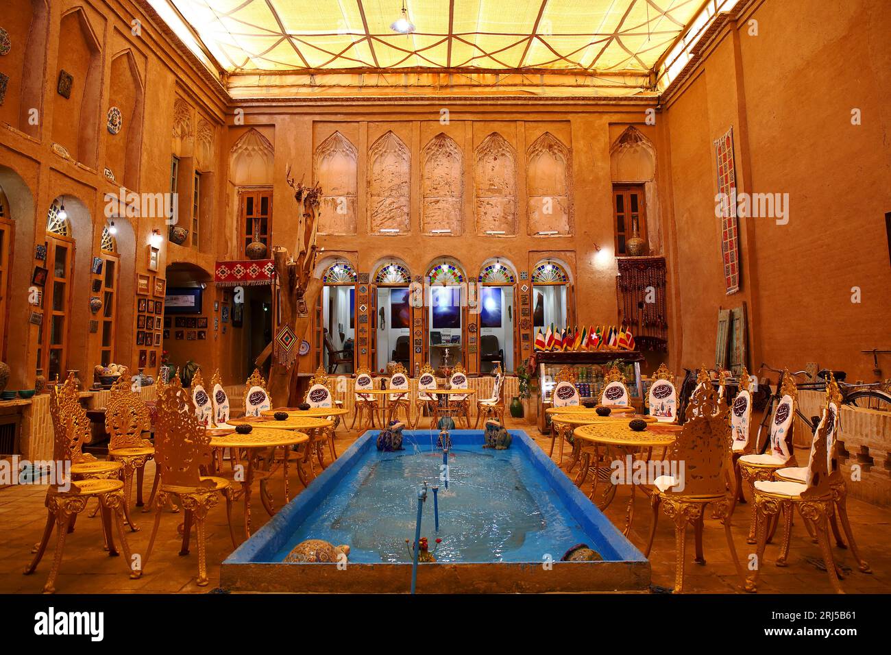 Inside a traditional house in Yazd, Iran Stock Photo - Alamy