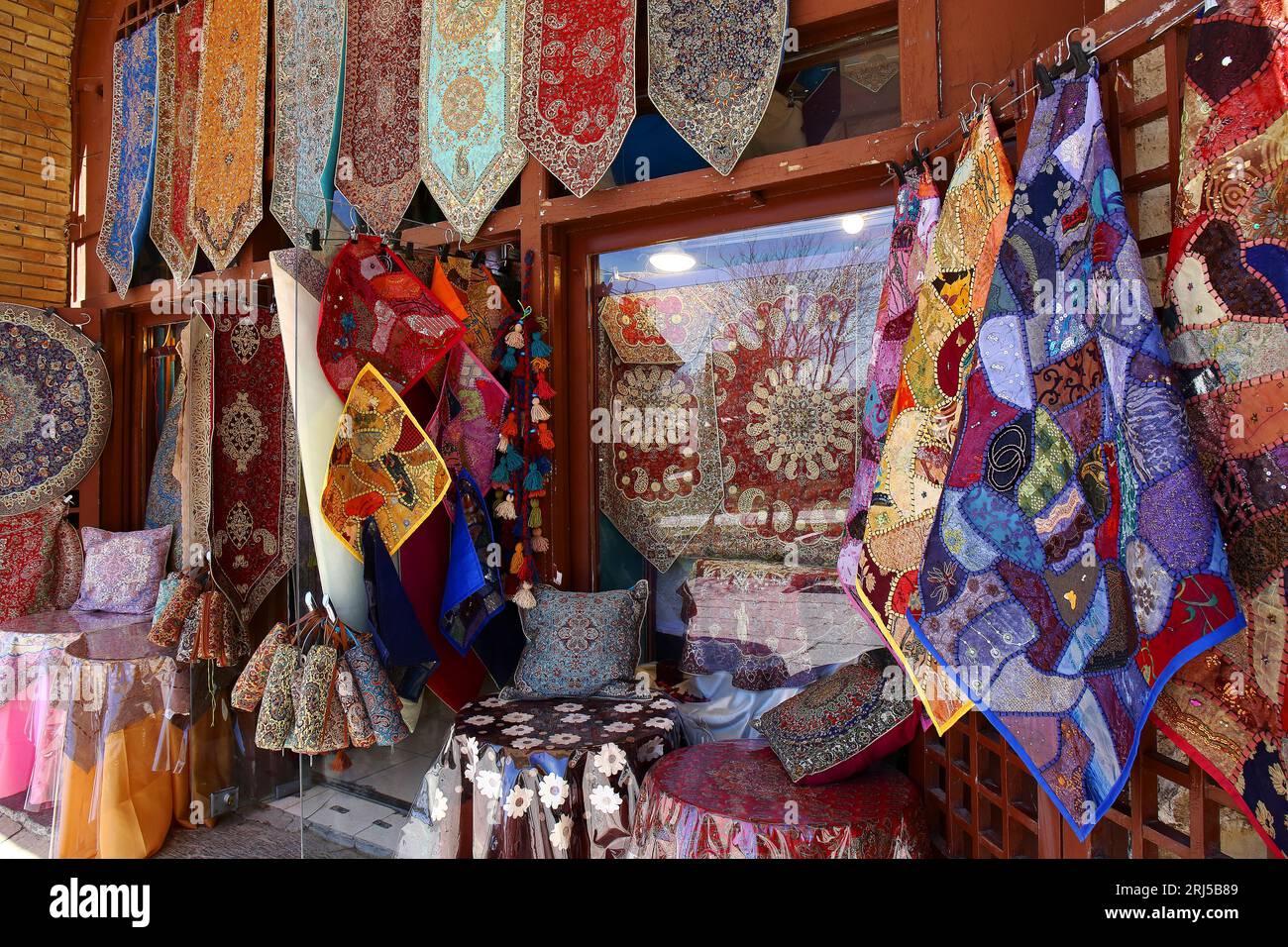 Isfahan, Iran. The Isfahan bazaar in Imam Square in Isfahan, Iran ...