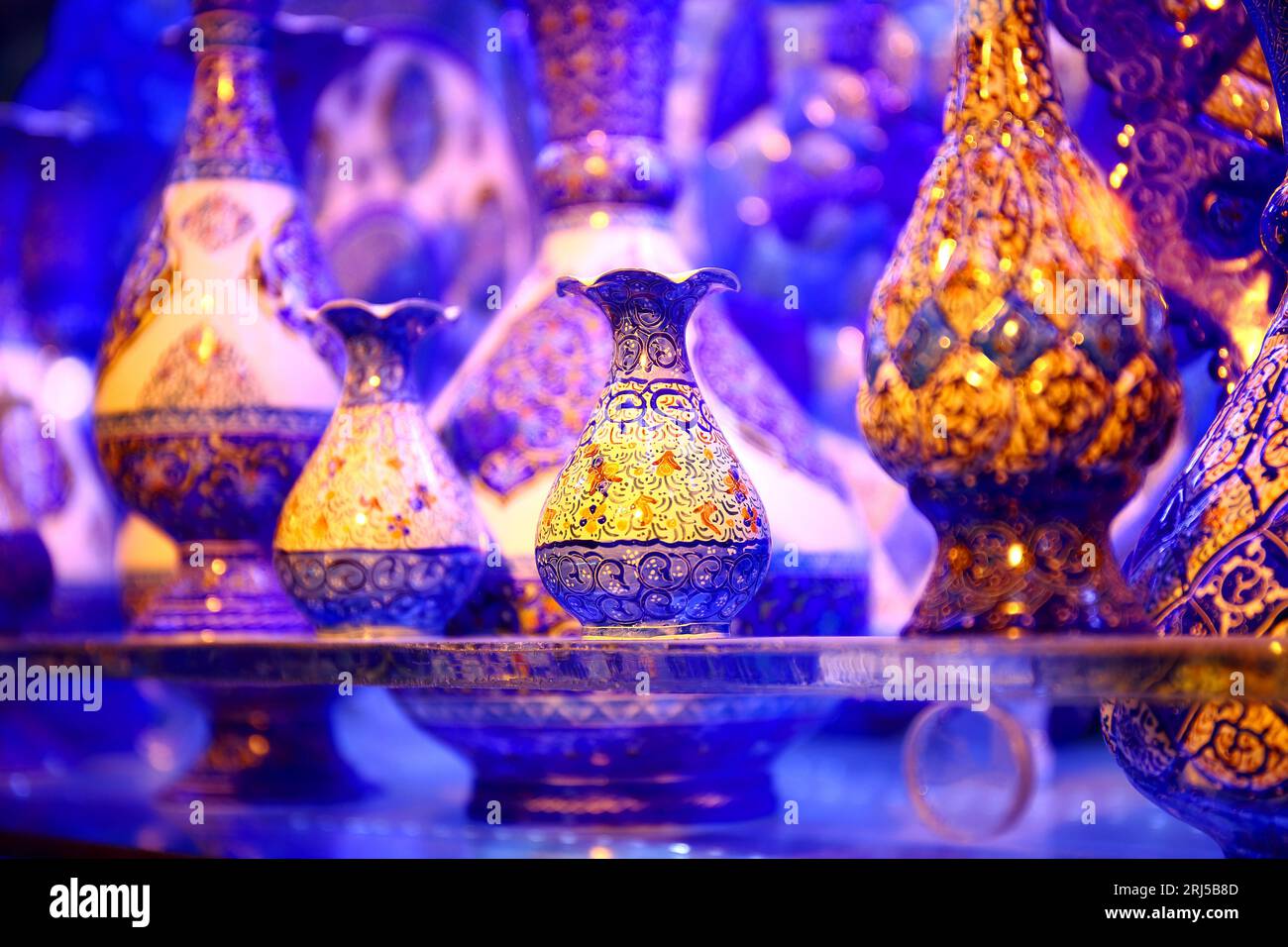 Isfahan, Iran. The Isfahan bazaar in Imam Square in Isfahan, Iran ...