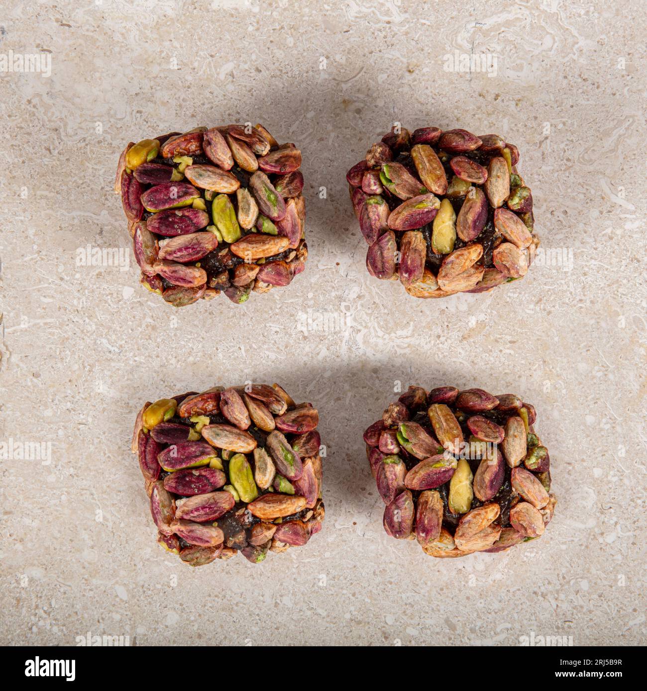 Turkish Dessert Cezerye with Hazelnut, Almond or pistachio. Turkish ...