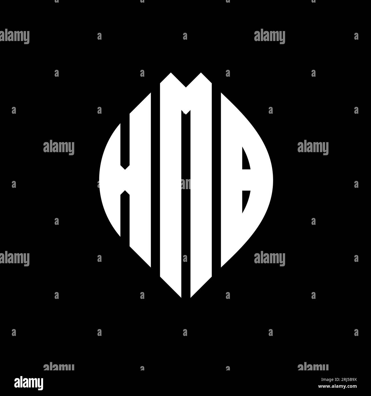 XMB circle letter logo design with circle and ellipse shape. XMB ...