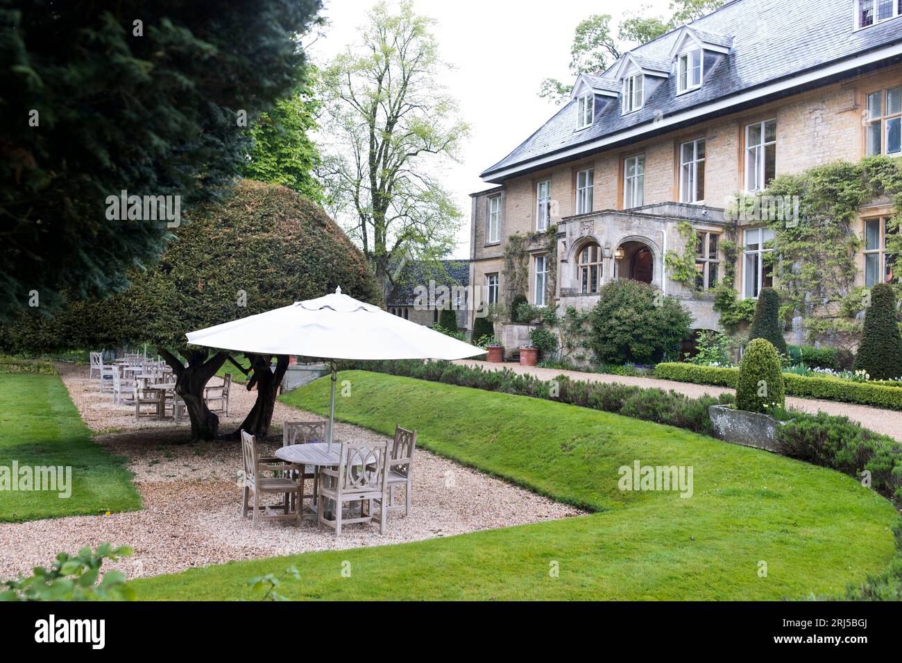 The hotel The Slaughters Manor House in Lower Slaughter in Cotswolds ...