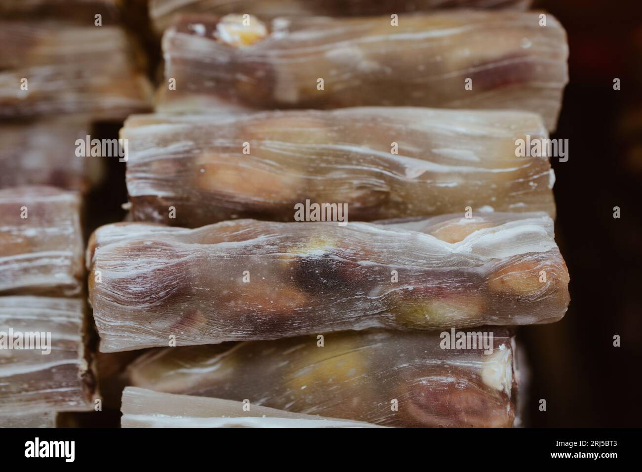 Traditional turkish delight lokum candy Stock Photo - Alamy