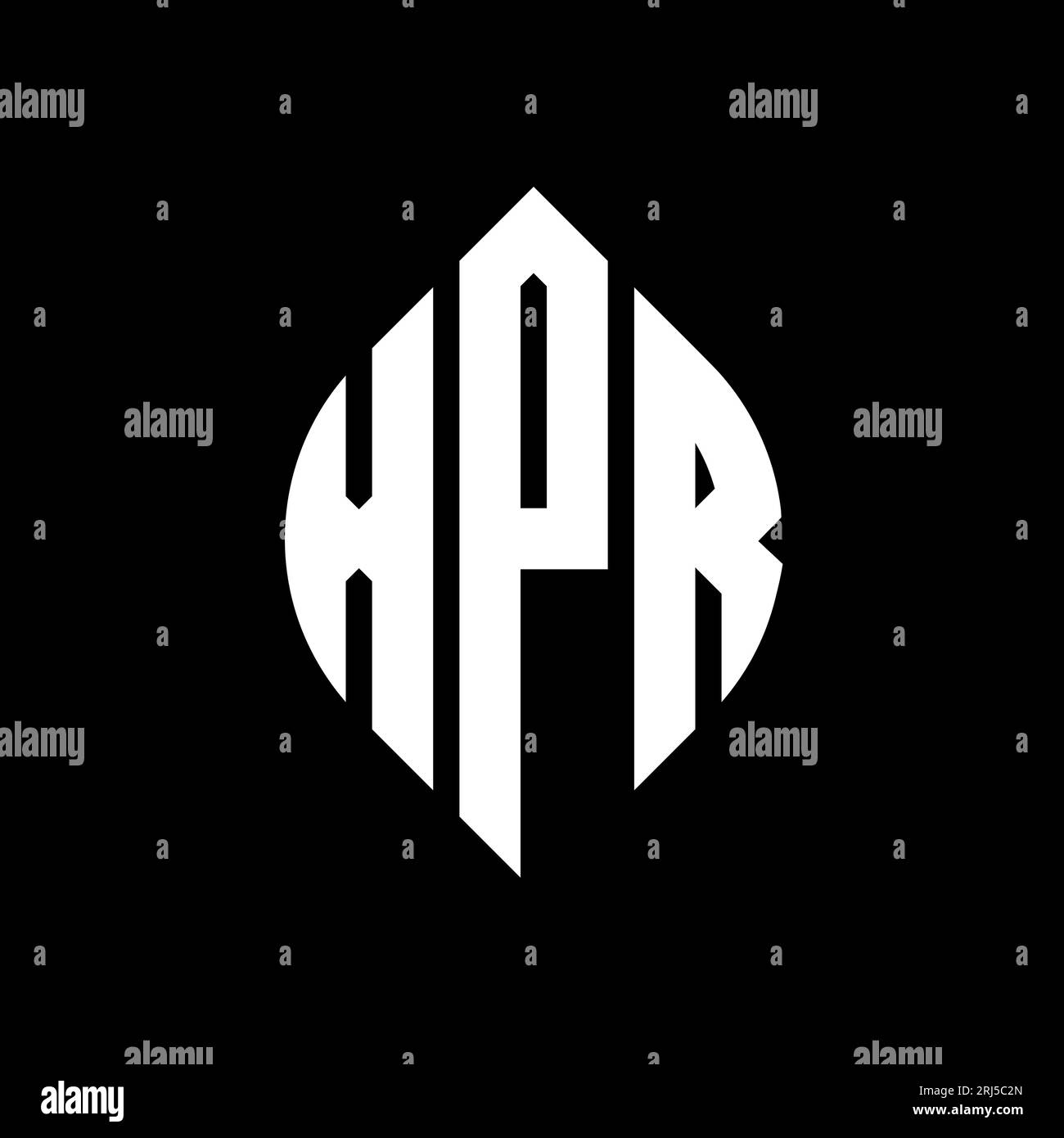 XPR circle letter logo design with circle and ellipse shape. XPR ...