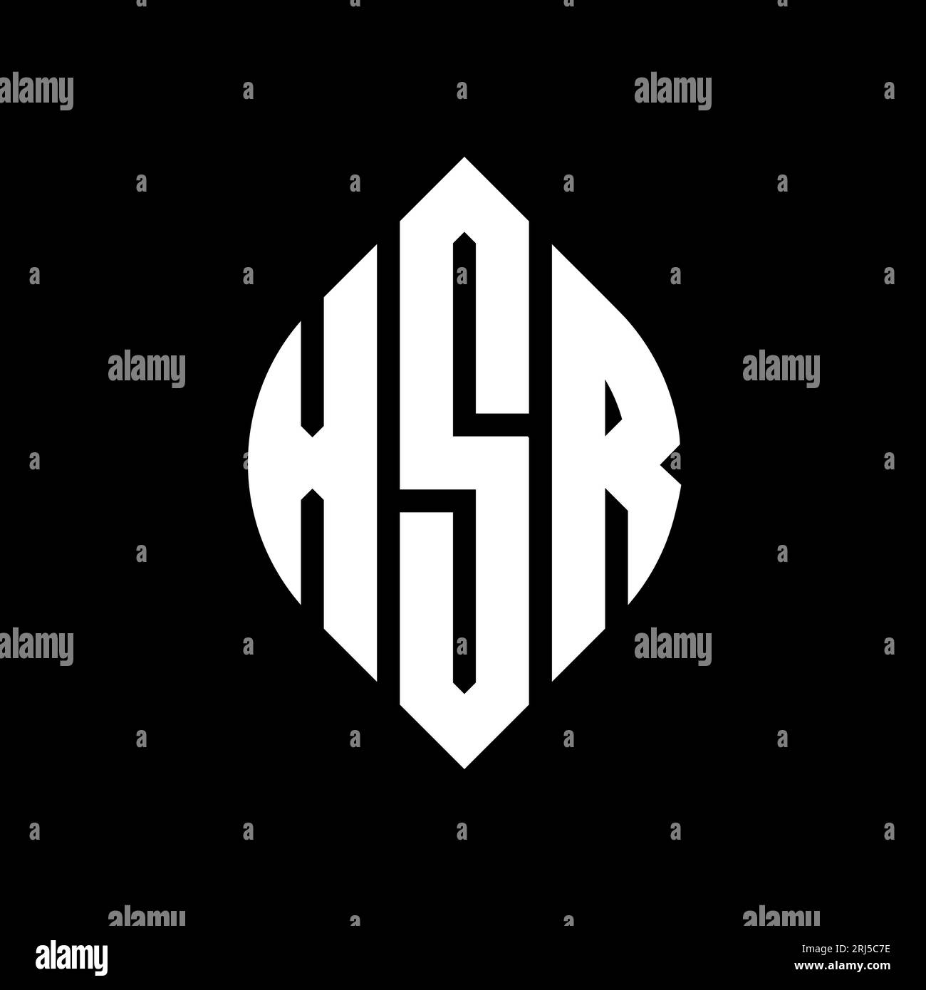 XSR circle letter logo design with circle and ellipse shape. XSR ...