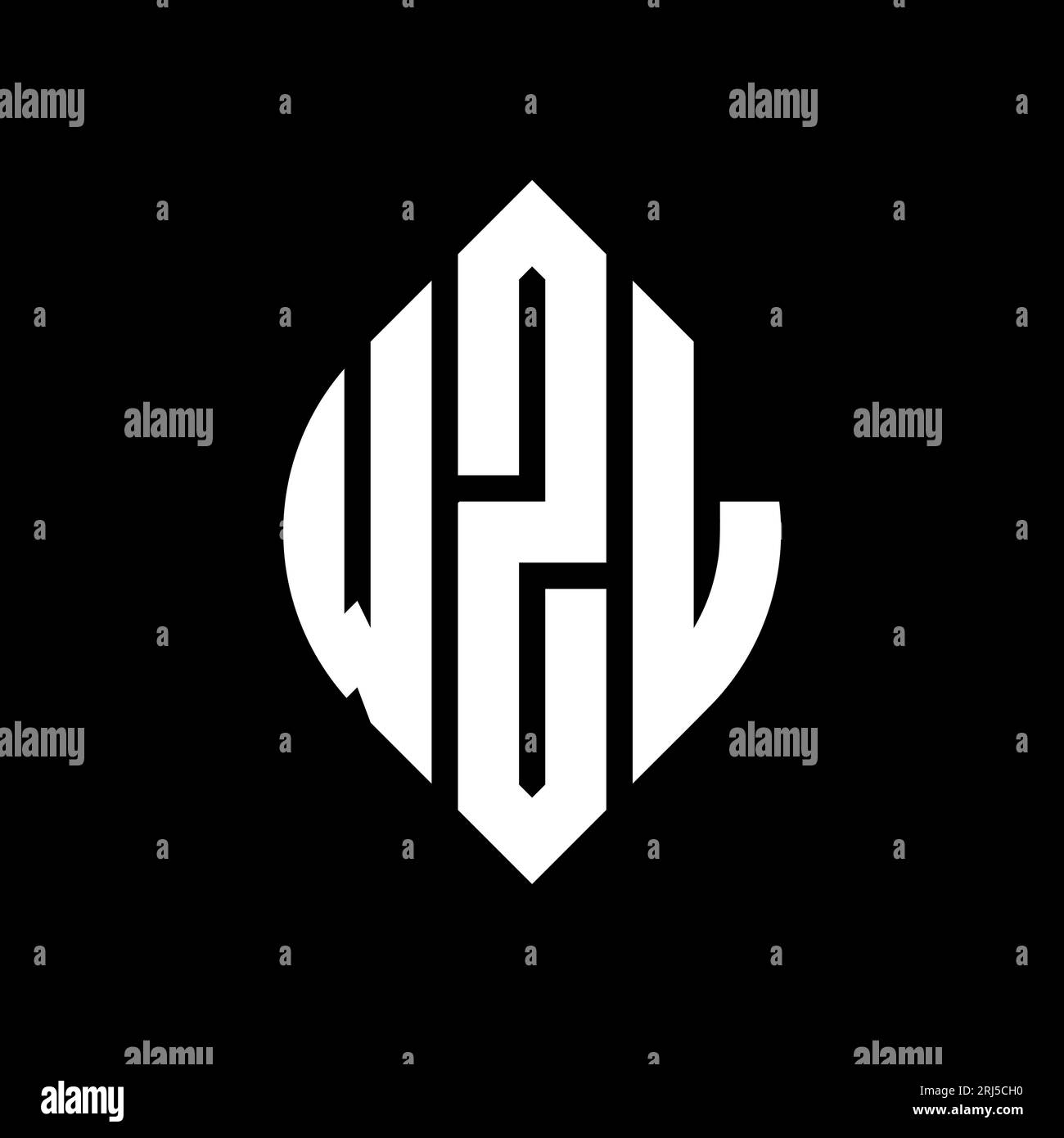 WZL circle letter logo design with circle and ellipse shape. WZL ...